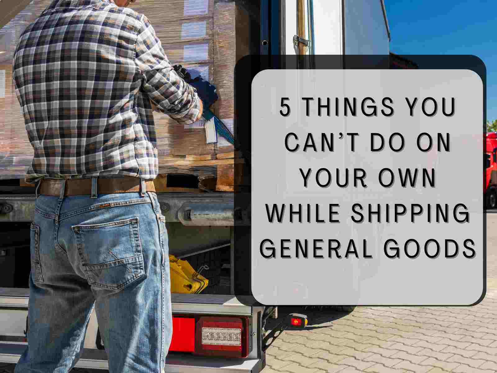 5 Things You Can't Do on Your Own While Shipping General Goods ...